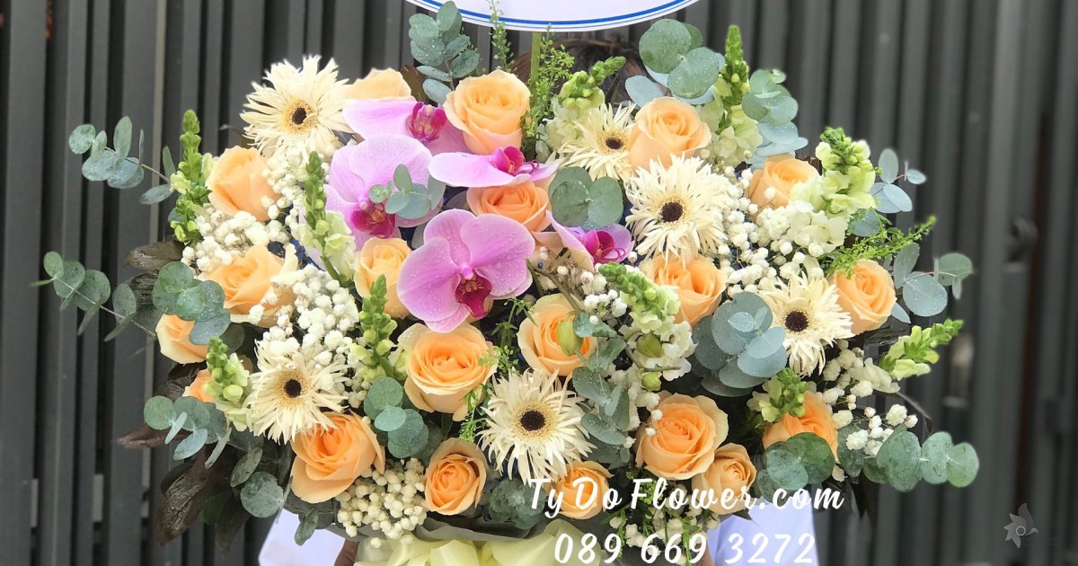 TyDo Flower - Cửa hàng hoa tươi Gò Vấp - G01241321 GIỎ HOA CHÚC MỪNG ...