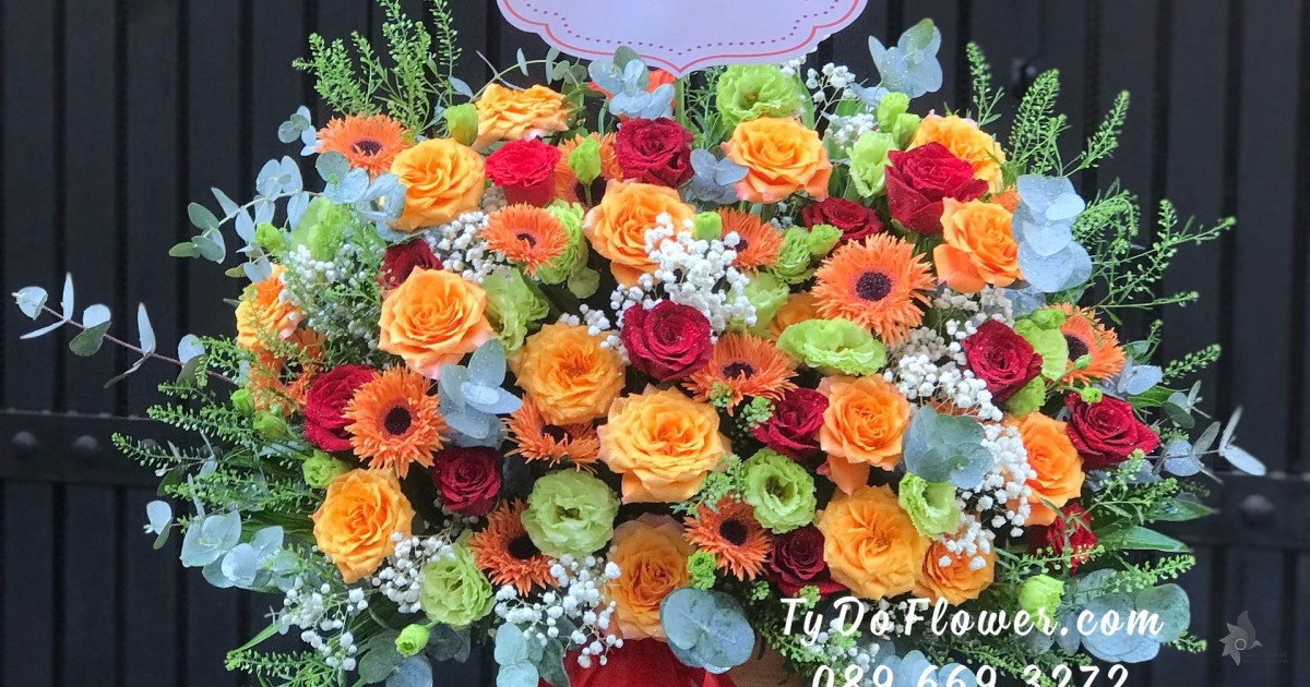 TyDo Flower - Cửa hàng hoa tươi Gò Vấp - G05241610 GIỎ HOA CHÚC MỪNG ...