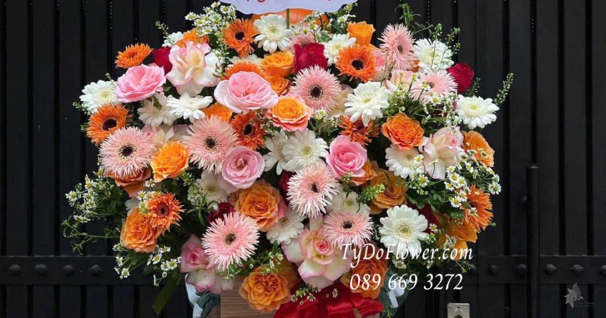 TyDo Flower - Cửa hàng hoa tươi Gò Vấp - G0925677 GIỎ HOA CHÚC MỪNG KỶ ...